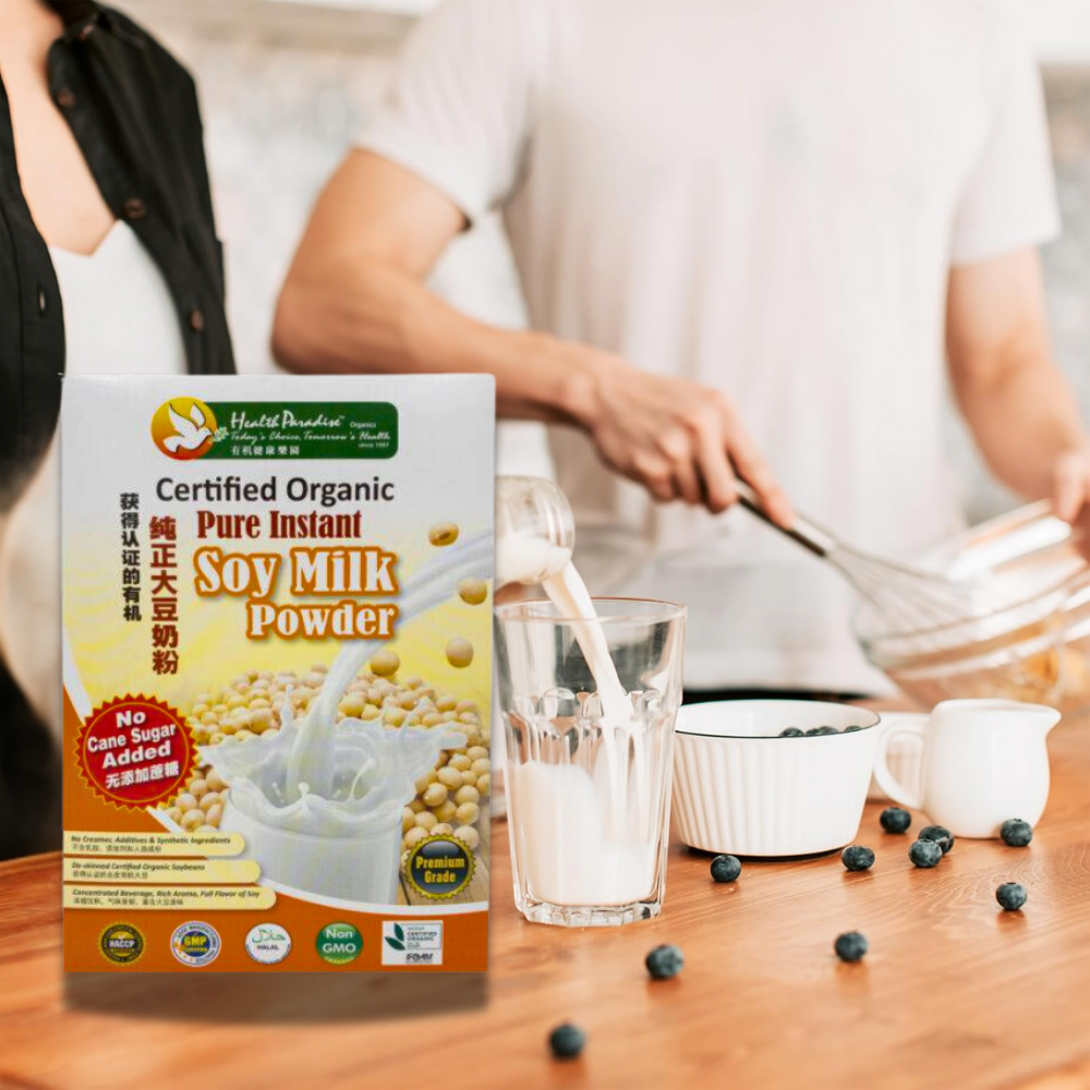 HP-ORGANIC SOY MILK POWDER,500GM(SUGAR FREE)