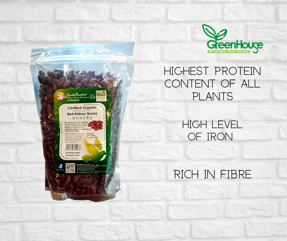 Health Paradise Certified Organic Red Kidney 500G