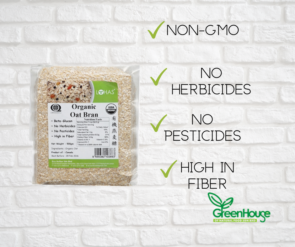 Lohas Organic Oat Bran 500G