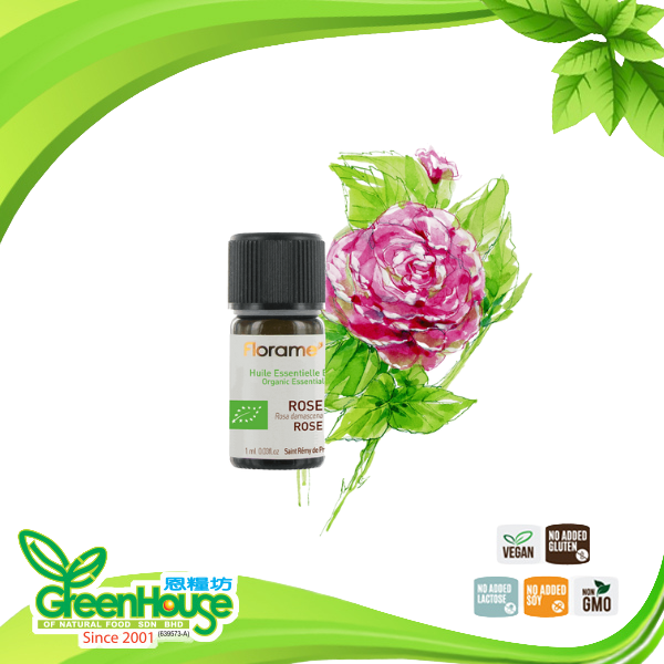 FLORAME DAMASCUS ROSE ESSENTIAL OIL 1ML