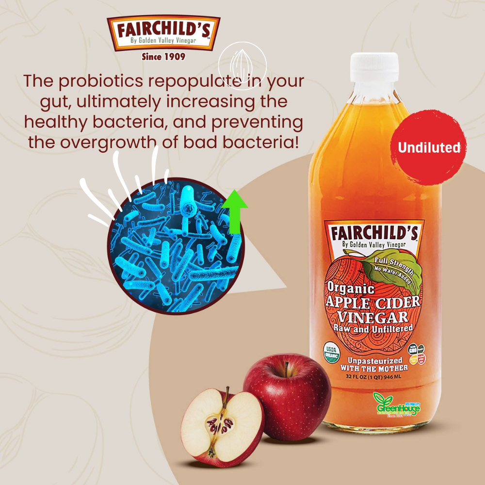 FAIRCHILD'S ORGANIC APPLE CIDER VINEGAR 32OZ