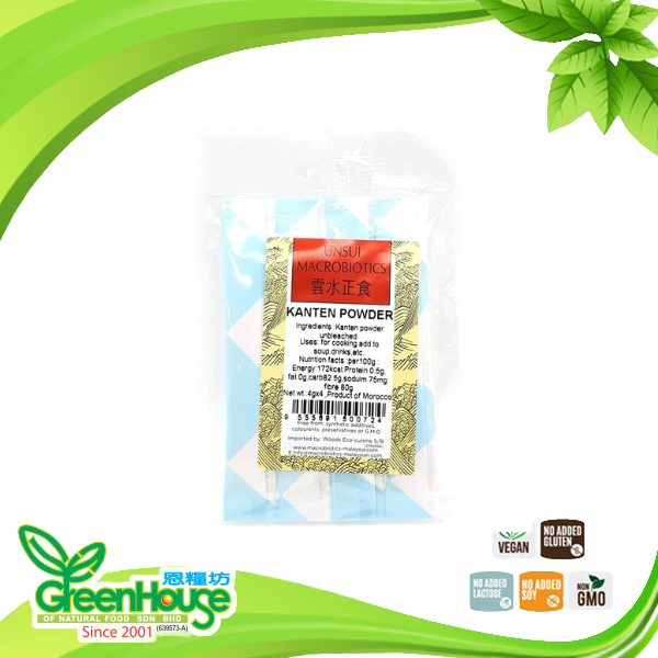 UNSUI MACROBIOTIC-KANTEN POWDER 4GX4 (MOROCCO)