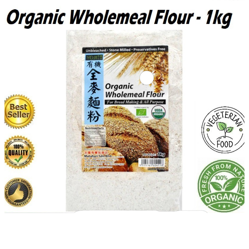 MH FOOD-ORGANIC WHOLEMEAL FLOUR 1KG