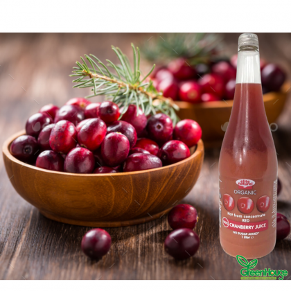 ELITE NATUREL ORGANIC CRANBERRY PURE JUICE 1 LITER