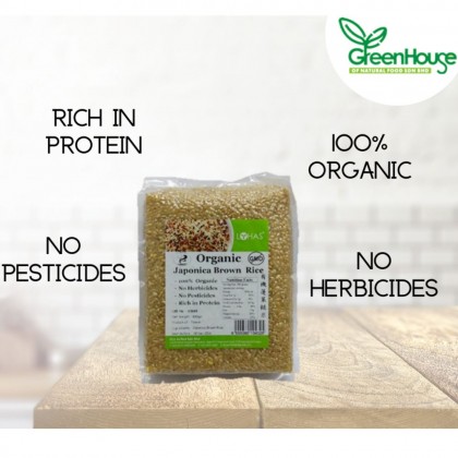 Lohas Organic Japonica Brown Rice 900G
