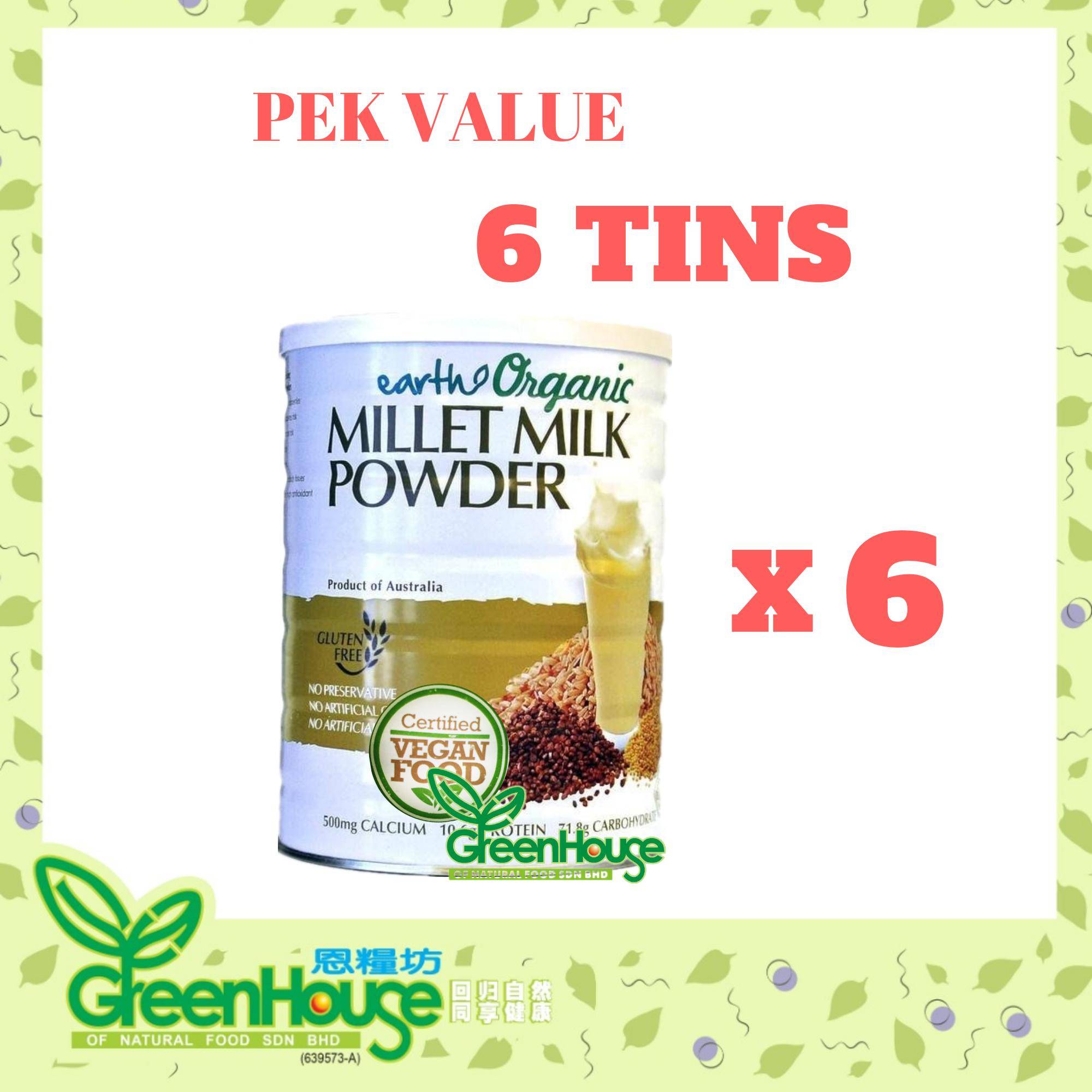 EARTH LIVING ORGANIC MILLET MILK POWDER 6 x 900G