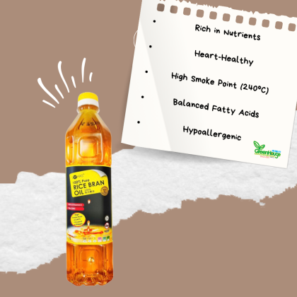 Lohas 100% Rice Bran Oil 1L