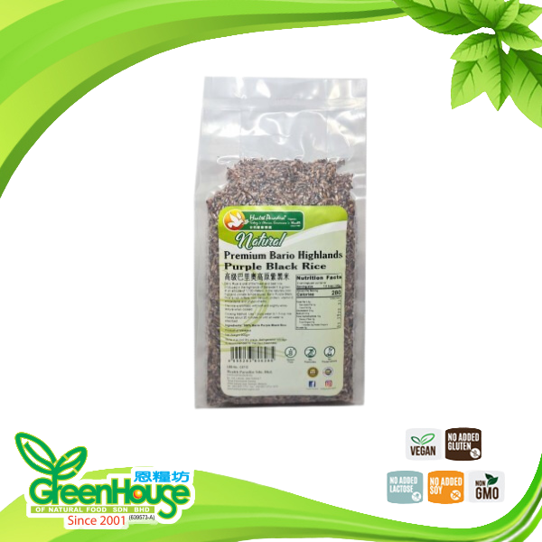 HP-PREMIUM BARIO HIGHLANDS PURPLE BLACK RICE 900G