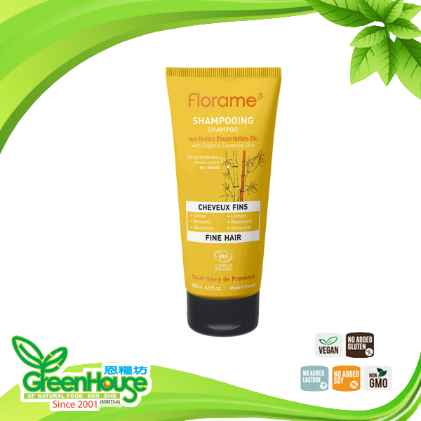 FLORAME HAIR CARE-FINE HAIR SHAMPOO200ML