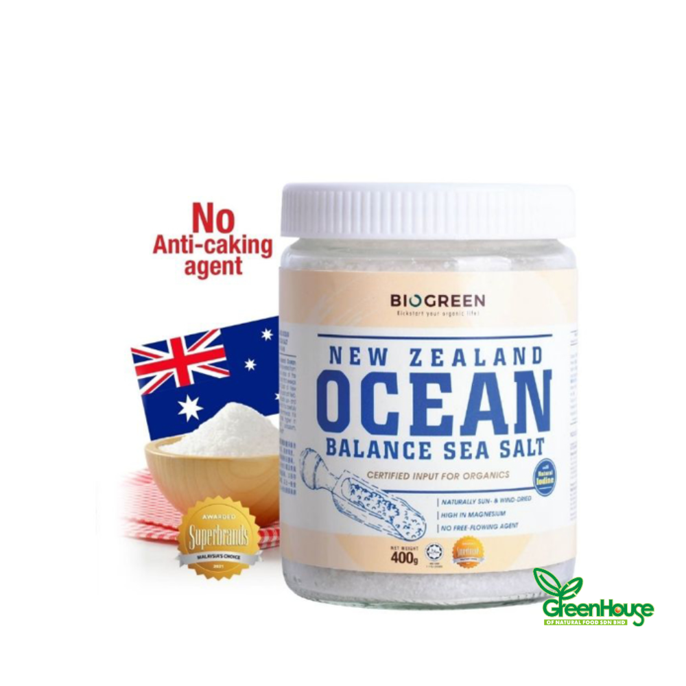 BIO GREEN-NEW ZEALAND OCEAN BALANCE SEA SALT 400G