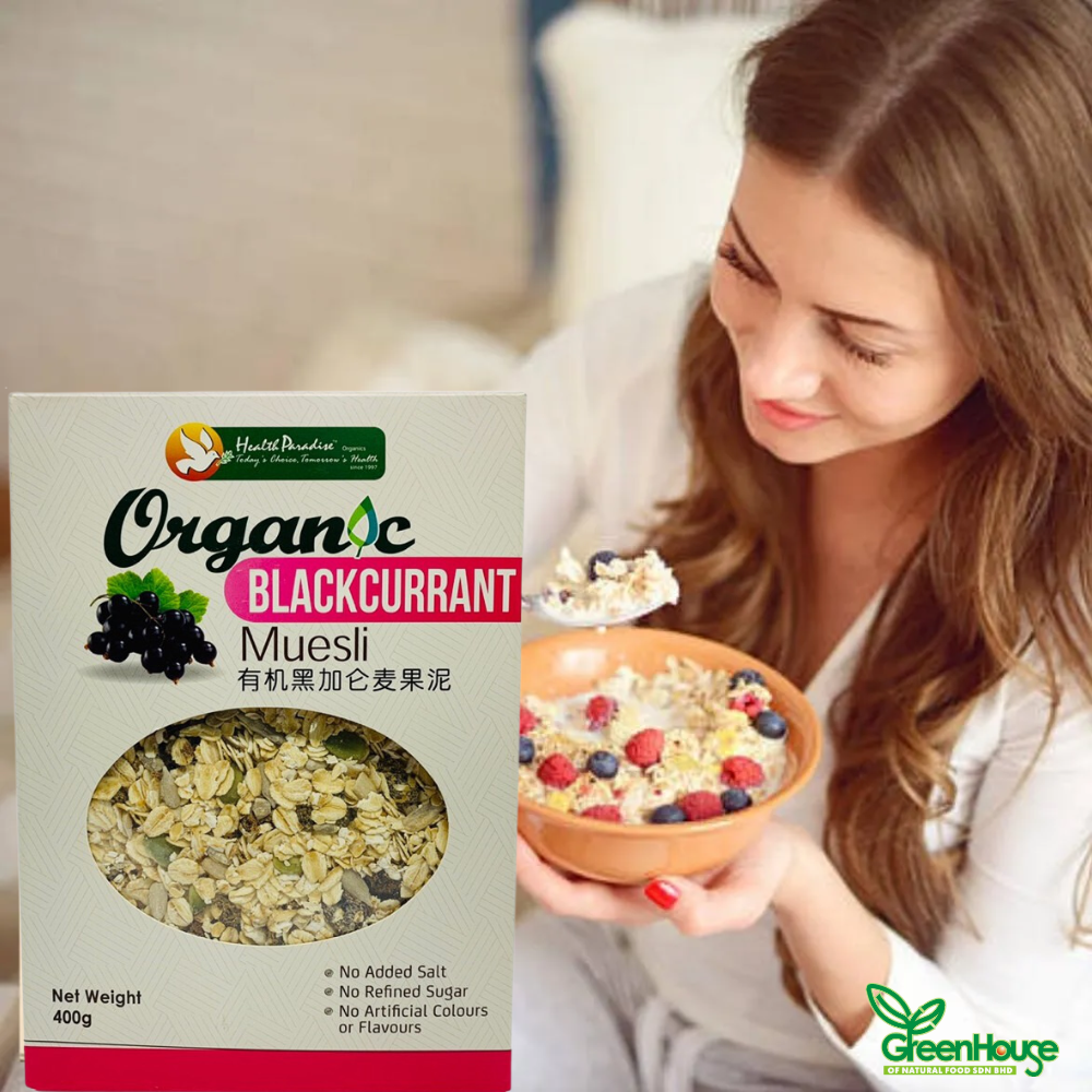HP-ORGANIC BLACKCURRANT MUESLI 400G