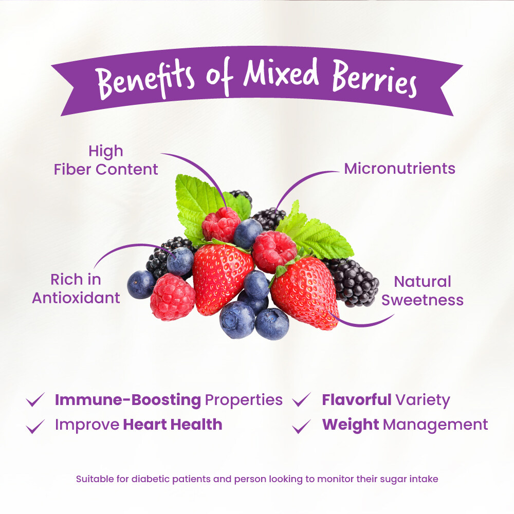 DELI FOOD MARVELLOUS MIXED BERRIES FRUIT JAM 240G