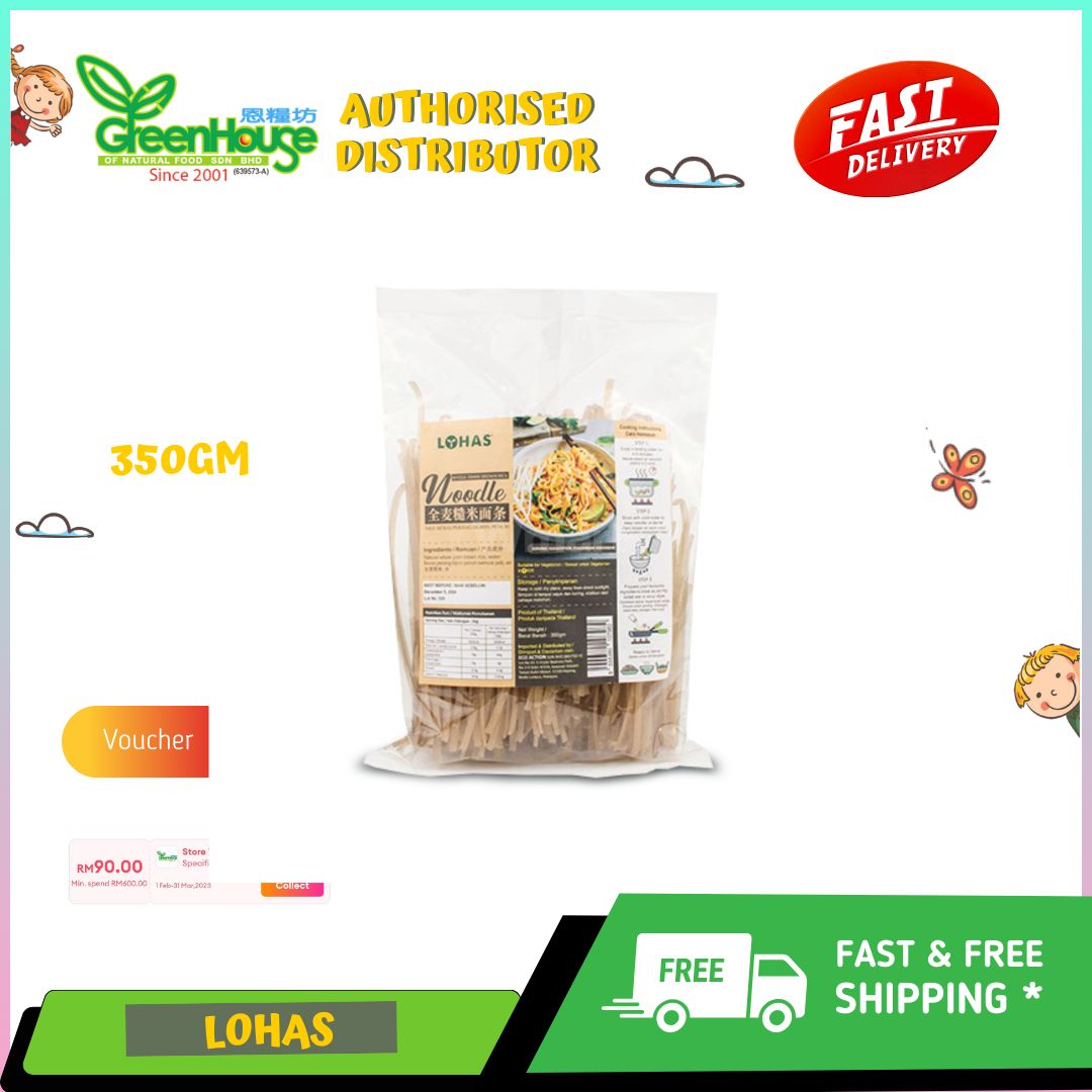 LOHAS-BROWN RICE NOODLES 350GM