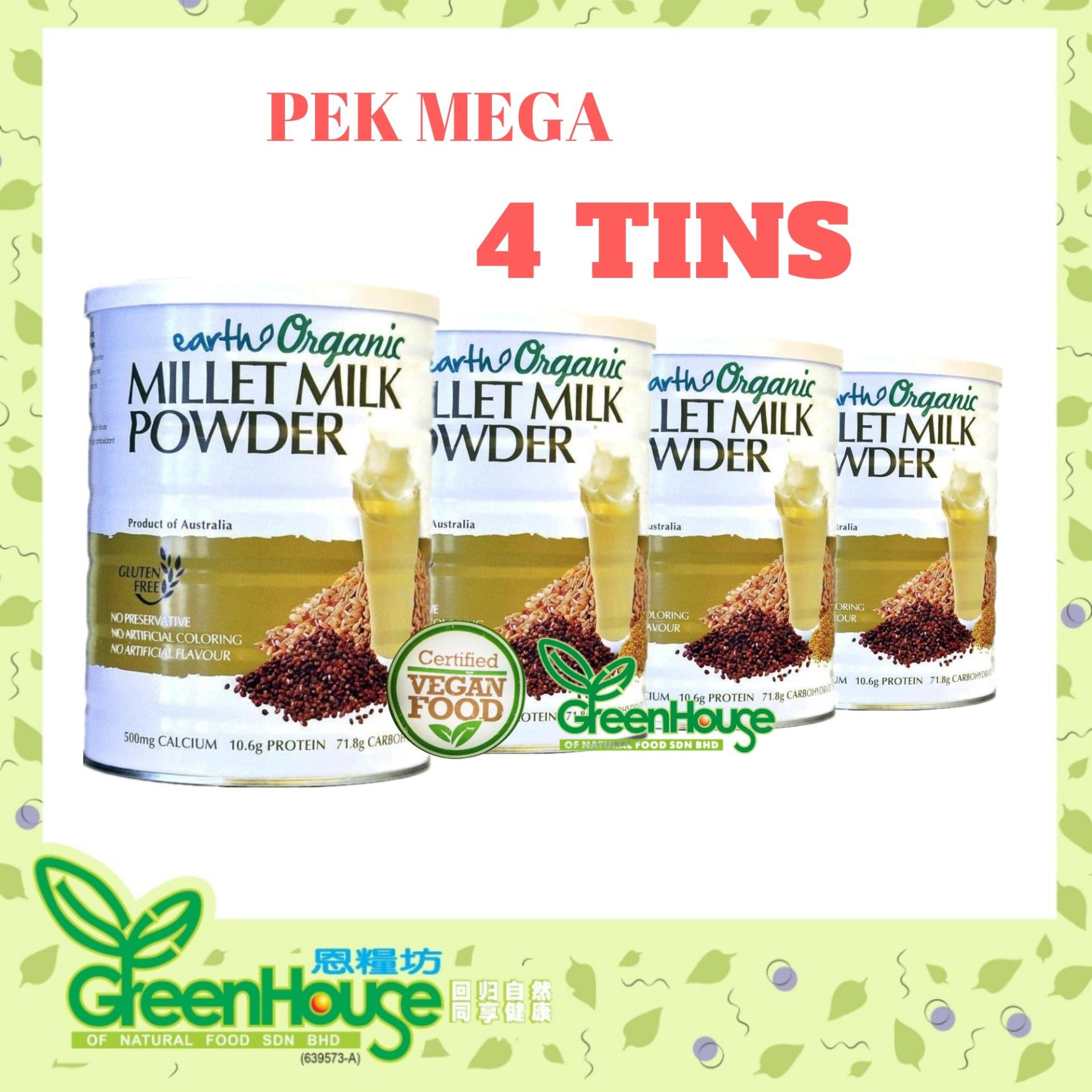 EARTH LIVING ORGANIC MILLET MILK POWDER 4 x 900G